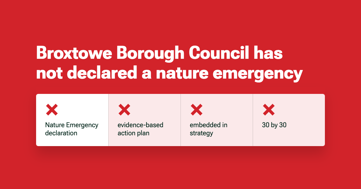 Broxtowe Borough Council | Nature Emergency