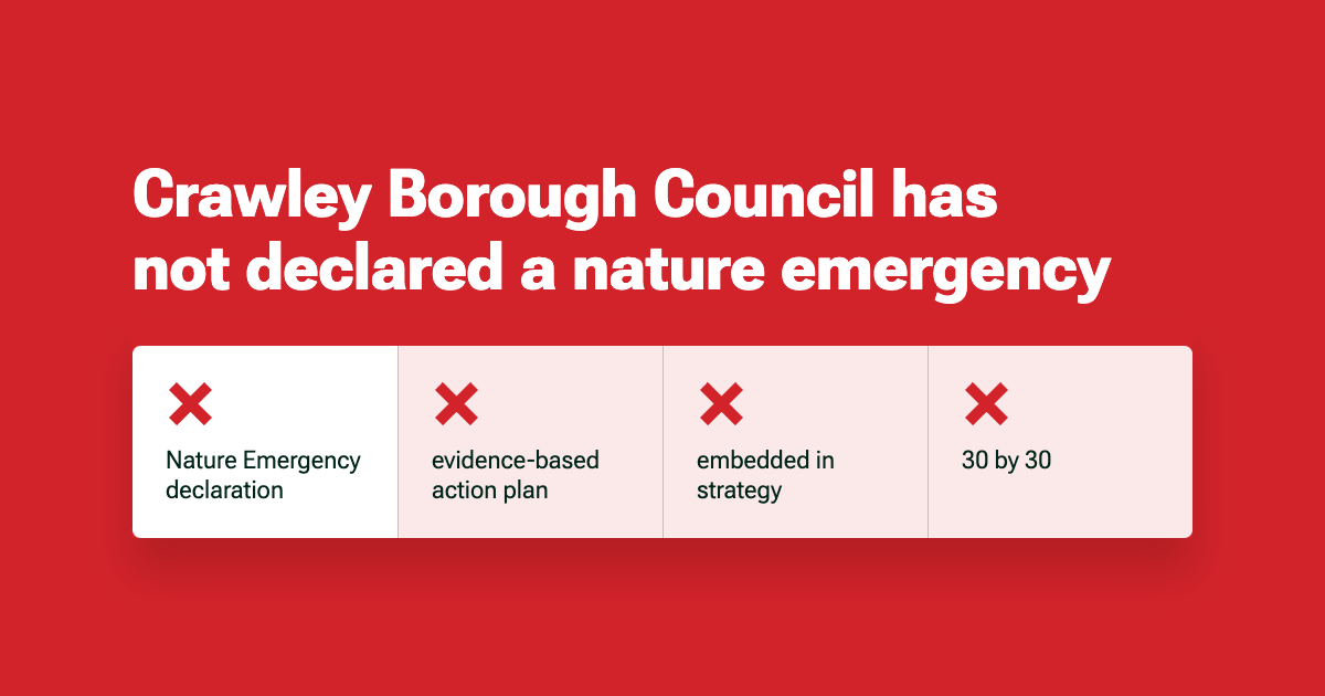 Crawley Borough Council | Nature Emergency