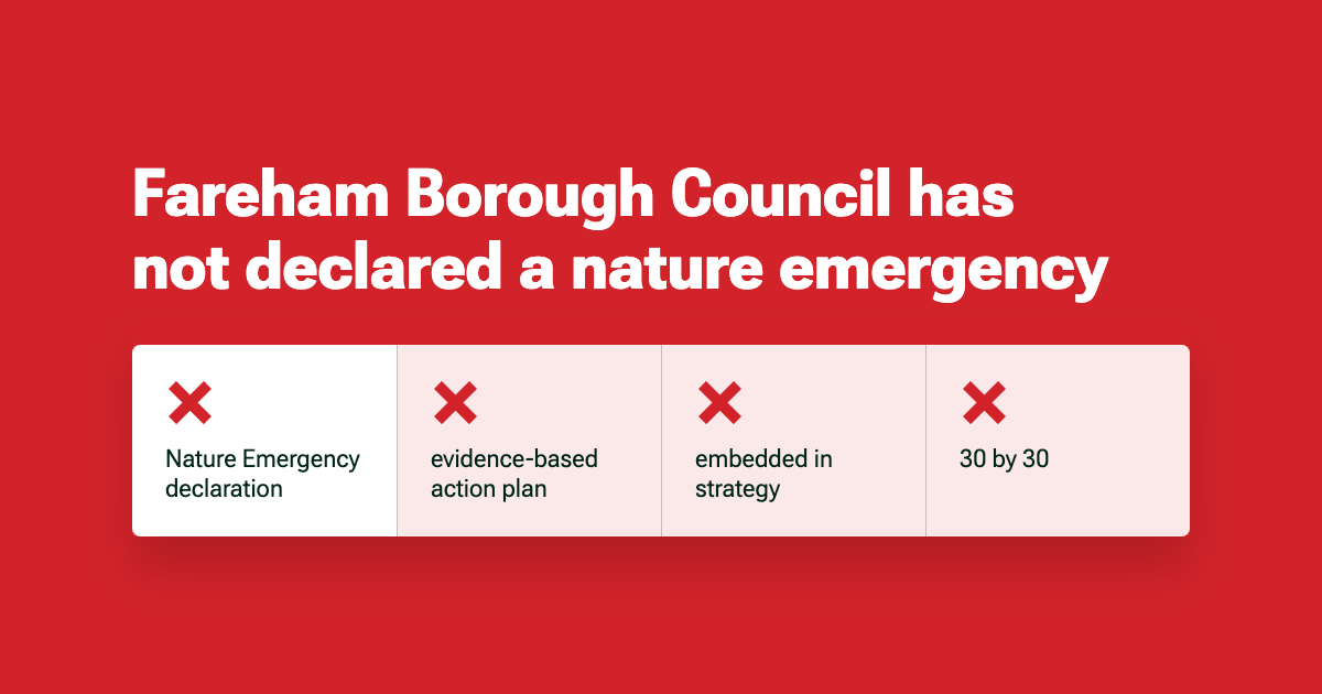 Fareham Borough Council | Nature Emergency