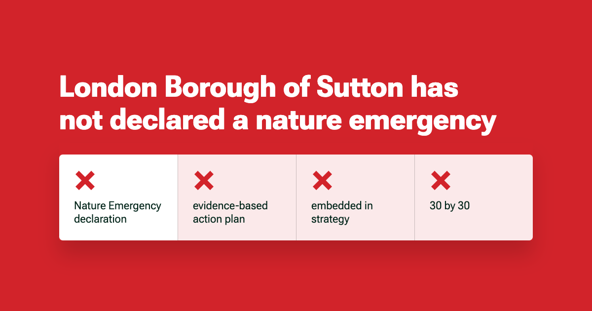 London Borough of Sutton | Nature Emergency