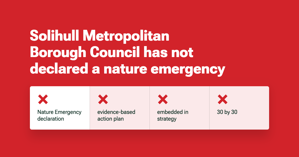 Solihull Metropolitan Borough Council | Nature Emergency