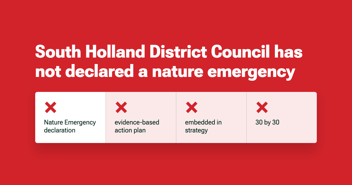 South Holland District Council | Nature Emergency